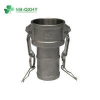 China Female Coupler X Hose Shank Type C Quick Release Camlock Coupling with Brushed Surface for sale