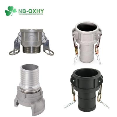 China Competitive Stainless Steel Aluminum Coupling for Layflat Hose Pump Rigid PP Connector for sale