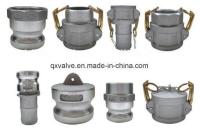 China Camlock Coupling Hose Pipe Fittings Aluminum Brass Stainless Steel 316/304 Nylon PP for sale