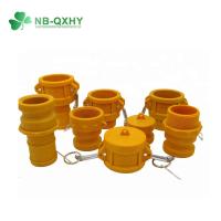 China High Thickness Plastic Blue Hose Connector 2-6 Inch for PVC Layflat Hose Coupling for sale