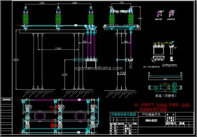 China High Reliability High Voltage Disconnect Switch Manually/Automatically Operated 3 Units for 1 Set EXW Trade Terms for sale