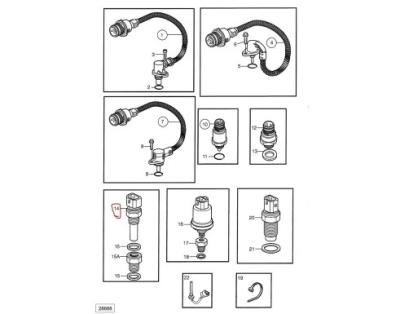 China Konecranes Engine 54107240 Water Temperature Sensor for sale