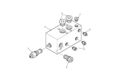 China 771609 Distribution Valve Elme Spreader Spare Parts Corrosion Resistant for sale