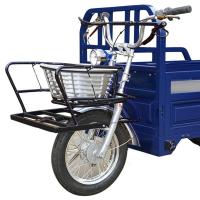 China Front Axle Composite Damping Electric Cargo Tricycle with 450-10 Vaccum Tyre and Rear Carrier Battery Position for sale
