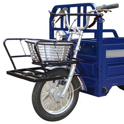 China Front Axle Composite Damping Electric Cargo Tricycle with 450-10 Vaccum Tyre and Rear Carrier Battery Position for sale