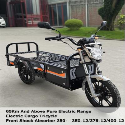 China 65Km And Above Pure Electric Range Electric Cargo Tricycle with Hydraulic Braking Front Shock Absorber 350-12/375-12/400-12 for sale
