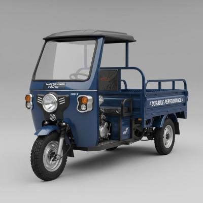 China Range Per Power Greater Than 60 Km 200CC Cargo Tricycle Built For Durable Performance With Grade Ability 10 To 15 Degrees for sale
