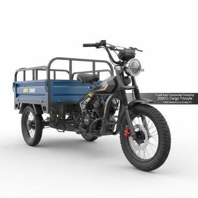 China Front Axle Composite Damping 200CC Cargo Tricycle With Disc Brake Type Providing Performance and Enhanced Cargo Stability for sale