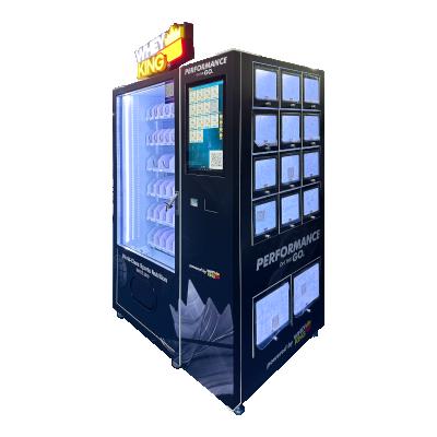 China Gym Vending Machine with Side Locker: All-in-Step Beverage & Supplement Locker Vending Machine for sale