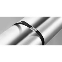 China 100pcs/bag UV-resistant Polyester Epoxy Nylon 11 Coated Stainless Steel Cable Ties for sale