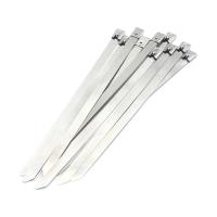 China Self-locking Metallic PVC Coated Stainless Steel Cable Ties for Free Sample for sale
