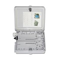 China 16 Cores ABS Ftth Fiber Termination Box With 2x1:8 Tube Splitter Waterproof for sale