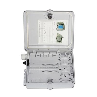 China 16 Cores ABS Ftth Fiber Termination Box With 2x1:8 Tube Splitter Waterproof for sale