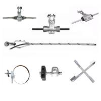 China Preformed Tension Clamp for ADSS Fiber Optic Cable on Hot Dip Galvanized Flat Iron for sale