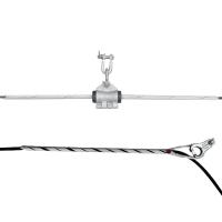 China Preformed Tension Clamp for ADSS Fiber Optic Cable on Hot Dip Galvanized Flat Iron for sale