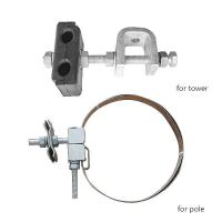 China Preformed Tension Clamp for ADSS Fiber Optic Cable on Hot Dip Galvanized Flat Iron for sale