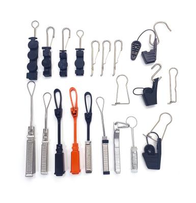 China Figure 8 Cable Tension Clamp with Plastic Wire Clamp Cable Diameter 2-8mm 149*28*17mm for sale