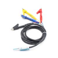 China Electronic STG Block Type Lead Wire Test Cable 4-wire Serial Test Probe With Banana Plugs for sale