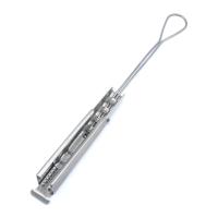 China 80g Metallic Shim Material Heavy Duty Usage Stainless Steel Telecom Drop Wire Clamp for sale