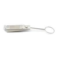 China 80g Metallic Shim Material Heavy Duty Usage Stainless Steel Telecom Drop Wire Clamp for sale