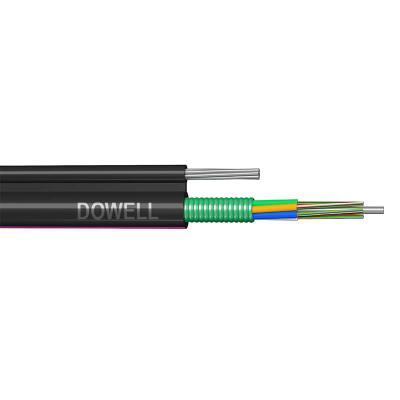 China SM MM FTTH Fiber Optic Cord PE Sheath Outdoor Armored Fiber Optic Cable for sale