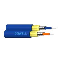 China FTTH Duplex Armored Fiber Optic Cable with High Tensile Strength For Indoor Outdoor for sale