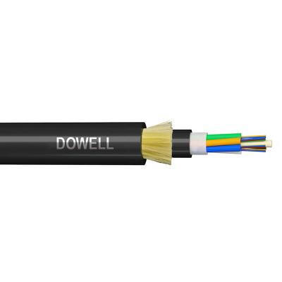 China All Dielectric Fiber Optic Cable Self Supporting Aerial 2 6 12 24 48 144 Cores for sale