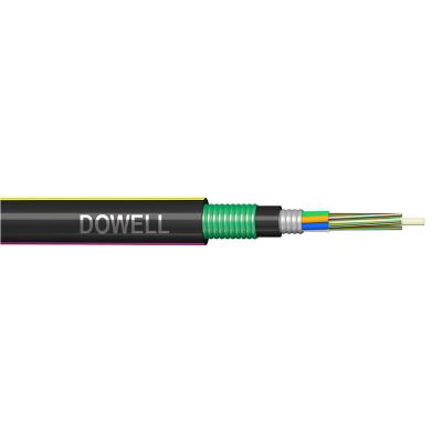 China Armored Fiber Optic Cable Single Mode 8 Cores Underground Fiber Optic Cable for sale