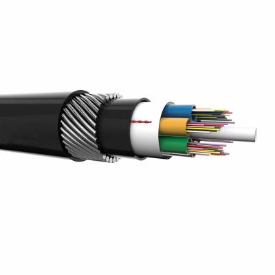 China Waterproof Fiber Optic Cable 8 Cores Single Mode Crush Resistant for sale
