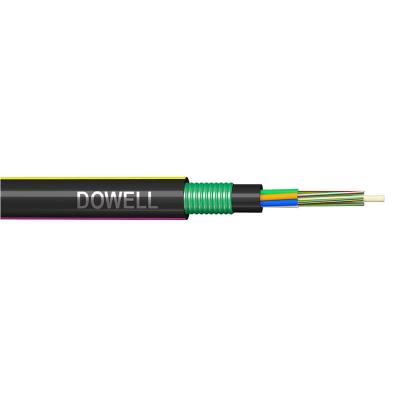 China Armor Double Jacket Fiber Optic Cable Durable FTTH GYFTY53 50/125um 62.5/125um for sale