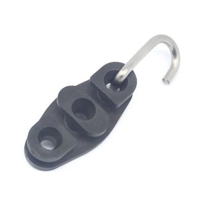 China FTTH ABS Cable Drop Anchor Clamp High Tension Galvanised Steel for sale