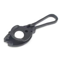 China FTTH Flat Aerial Fish Type Drop Cable Clamp Tension Wire Clip Plastic Nylon for sale