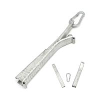 China Corrosion Resistant Fiber Drop Wire Clamp Durable Arc Clip Wedge Type for sale