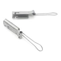 China Aluminum Fiber Drop Wire Clamp FTTH 1-2 Pair For Telecom Cable for sale