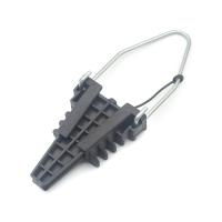 China Black 2 Wires Insulating Dead End Clamp Wedeg Shaped for sale