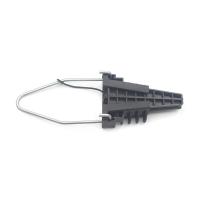 China Black 2 Wires Insulating Dead End Clamp Wedeg Shaped for sale