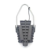 China Black 2 Wires Insulating Dead End Clamp Wedeg Shaped for sale
