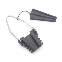 China Black 2 Wires Insulating Dead End Clamp Wedeg Shaped for sale