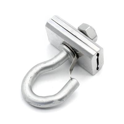 China C-type Galvanized Steel Draw Hook For Fiber Optic Cabling for sale