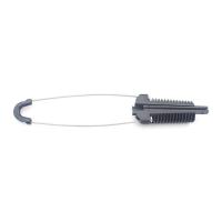 China ADSS Fiber Optic Anchor Clamp 304 Stainless Steel for sale