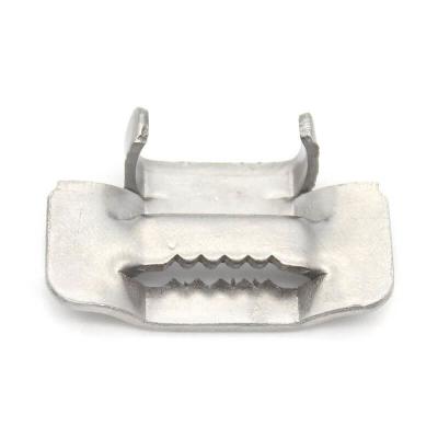 China Silver 201 304 Stainless Steel Strap Buckle With High Tensile Strength for sale