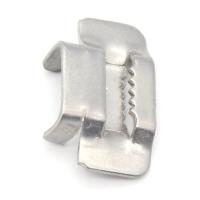 China Silver 201 304 Stainless Steel Strap Buckle With High Tensile Strength for sale