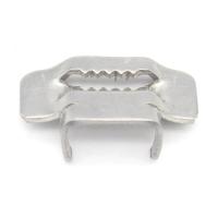 China Silver 201 304 Stainless Steel Strap Buckle With High Tensile Strength for sale