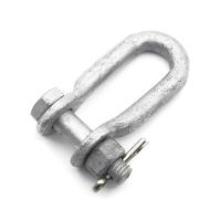 China Costomized Size U Type Shackle Hot Dip Galvanized Silver For Overhead Line Hardware for sale