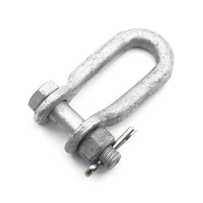 China Costomized Size U Type Shackle Hot Dip Galvanized Silver For Overhead Line Hardware for sale