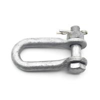 China Costomized Size U Type Shackle Hot Dip Galvanized Silver For Overhead Line Hardware for sale