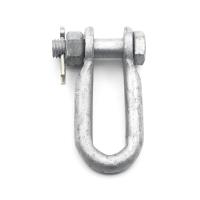 China Costomized Size U Type Shackle Hot Dip Galvanized Silver For Overhead Line Hardware for sale