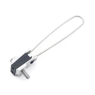 China Aluminum Alloy ADSS Anchor Clamp Self Adjusting For 4 Cores Overhead Aerial Cable for sale