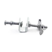 China Galvanized Steel Down Lead Clamp Metal ADSS For Pole And Tower for sale