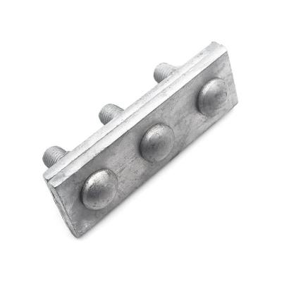China Durable 3 Bolt Guy Clamp Parallel Groove Clamp Hot Galvanized for sale